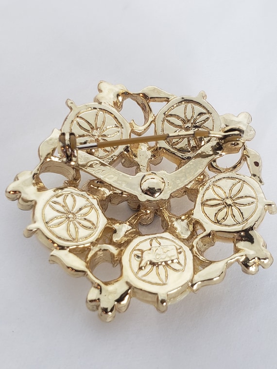 Vintage Midcentury Coro Layered Dimensional MOP Flora… - Gem