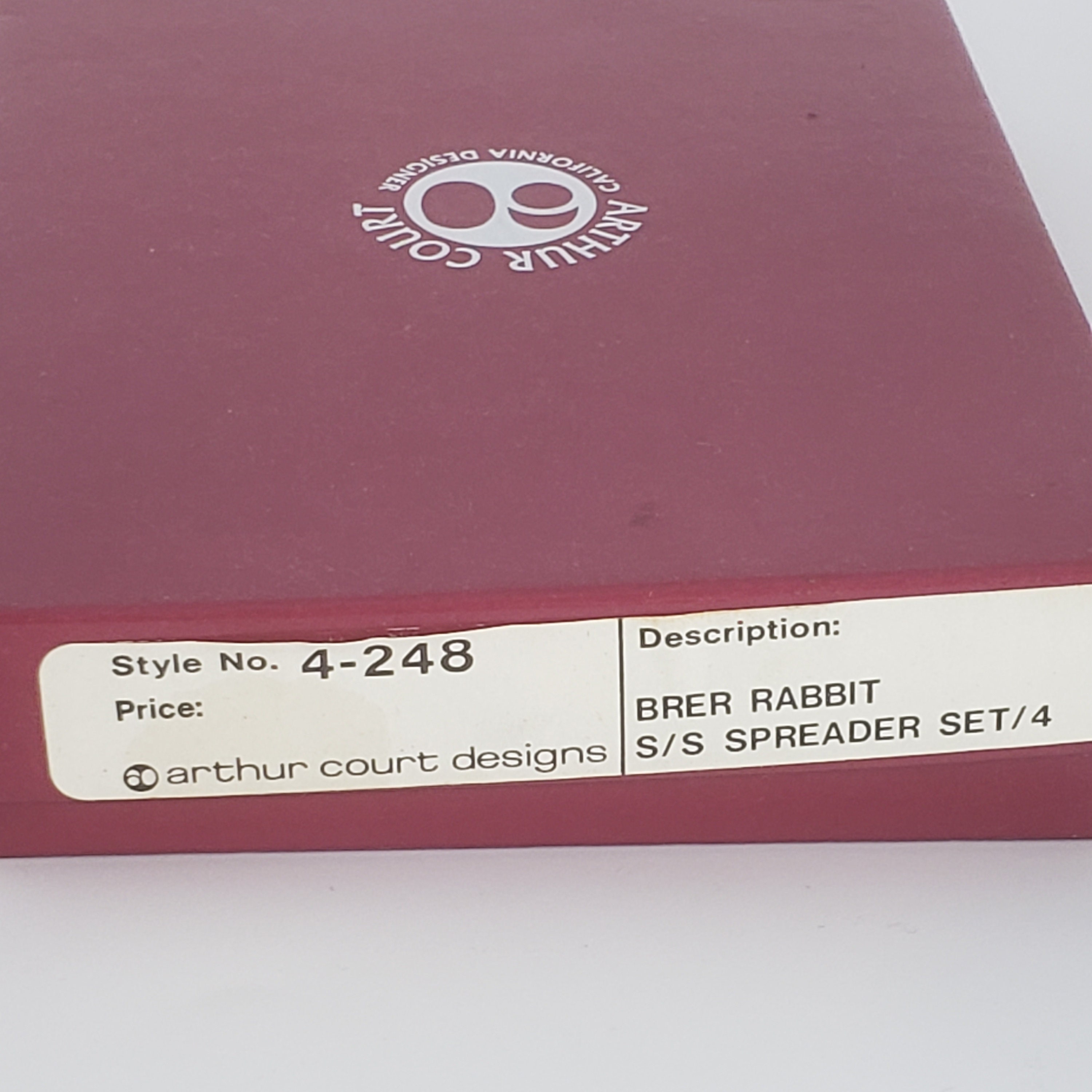 Vintage Brer Rabbit S/S Spreader Knives Set of 4 by Arthur Court ...