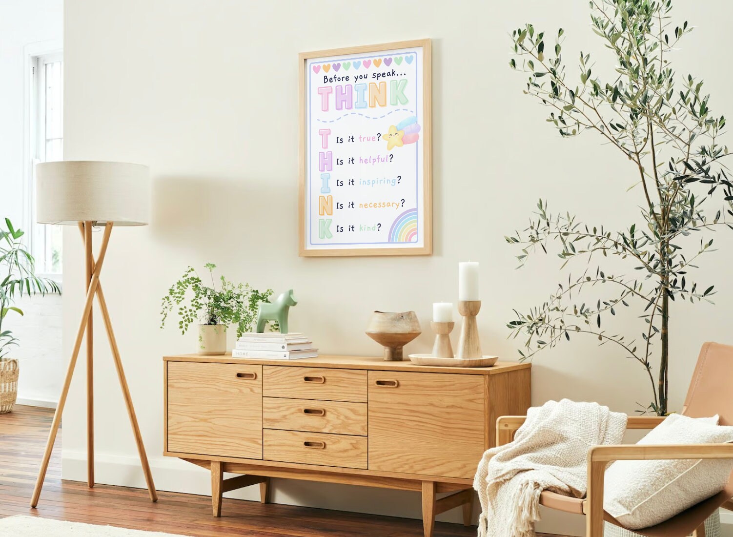 Primary Classroom Poster: Empowering Young Kids to THINK Before They ...