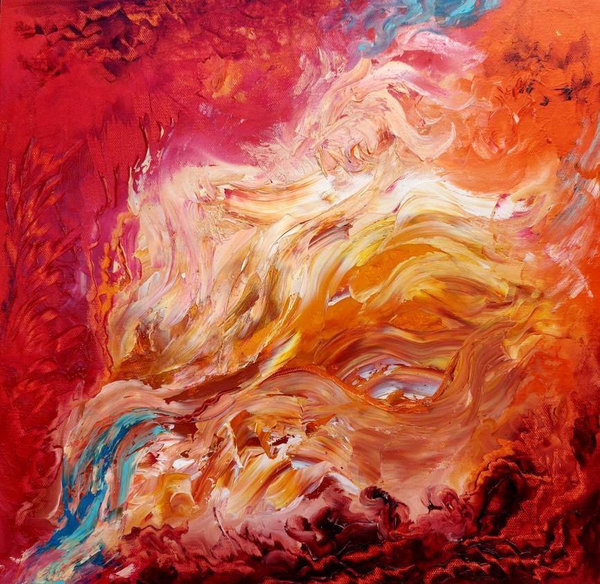 SEXUAL WALL Painting-17x17 In-43x43 Cm-sexual Energy Art-erotic Wall ...