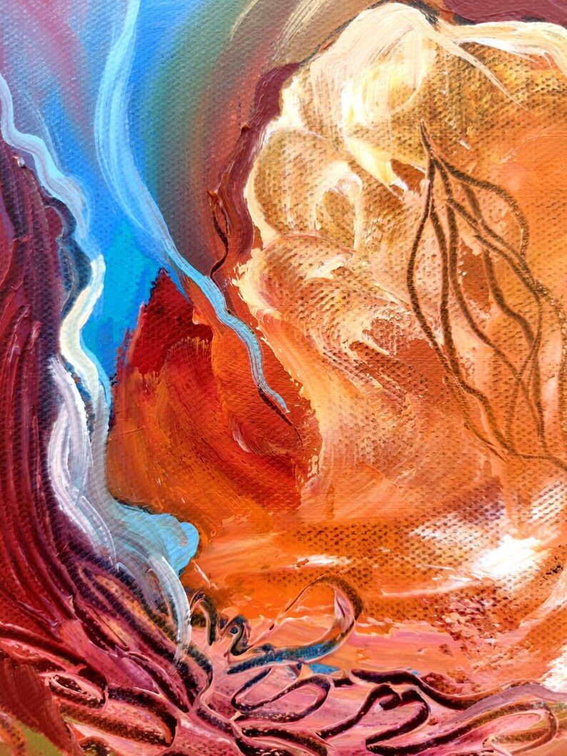 SEXUAL WALL Painting-sexual Energy Art-erotic Wall Painting-red Sexual ...