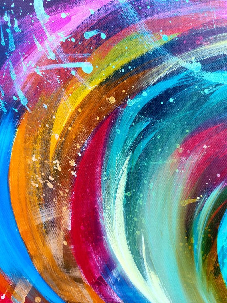 Abstract Universe Painting-original Art Unreal Landscape - Etsy