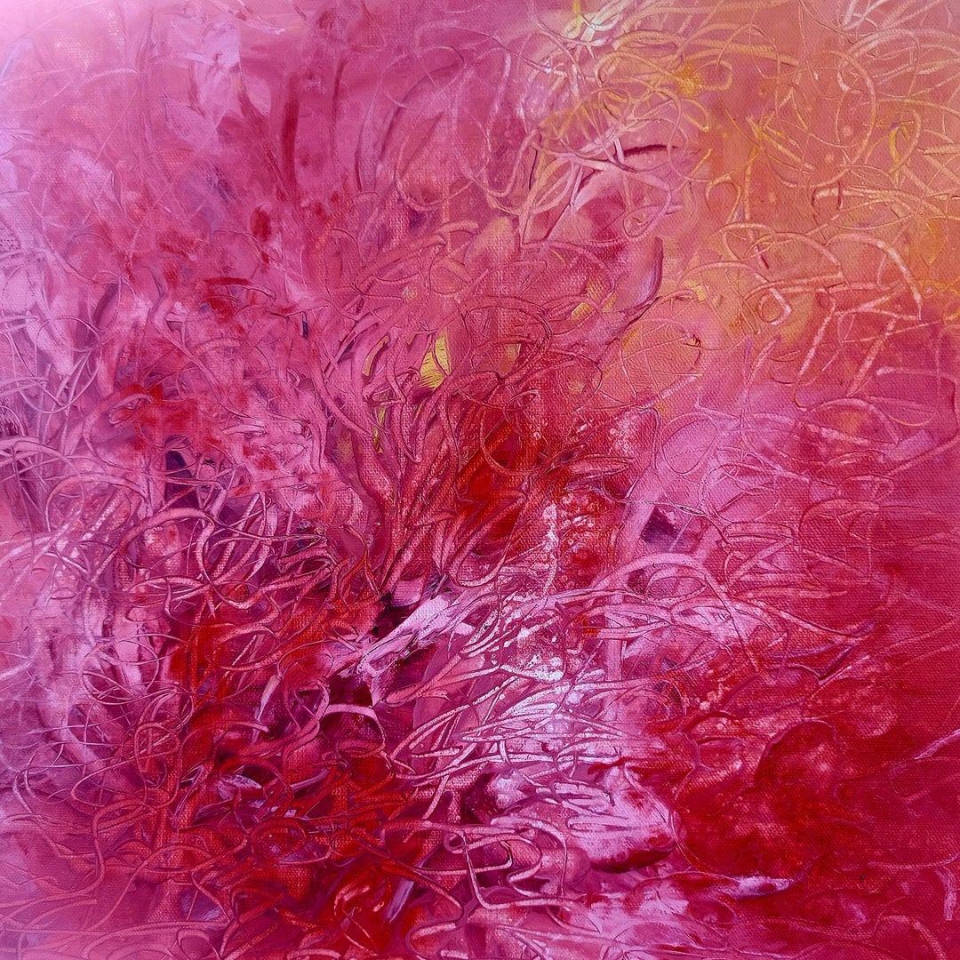 SEXUAL WALL Painting-sexual Energy Art-erotic Wall Painting-red Sexual ...