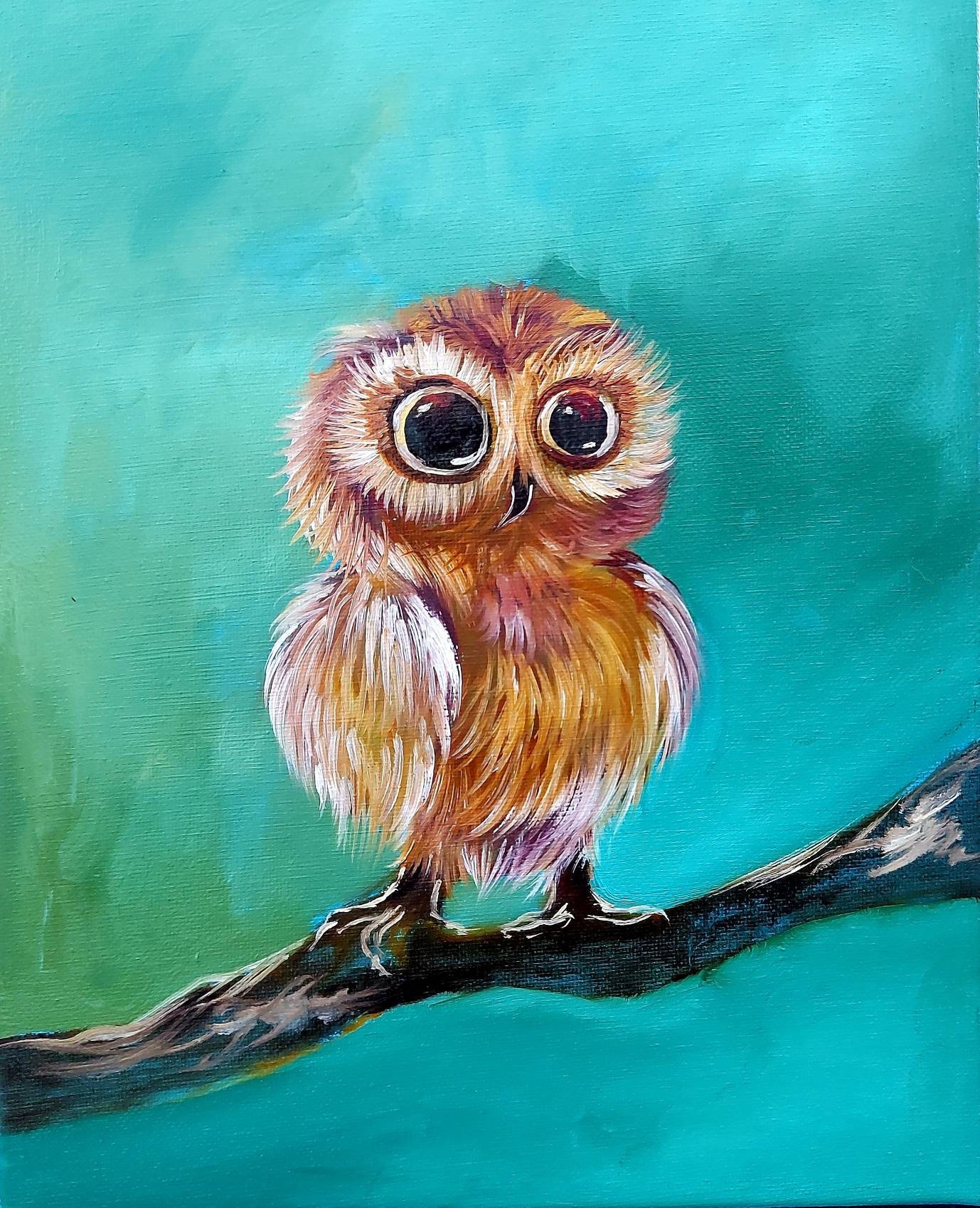 Funky Owl Paintings