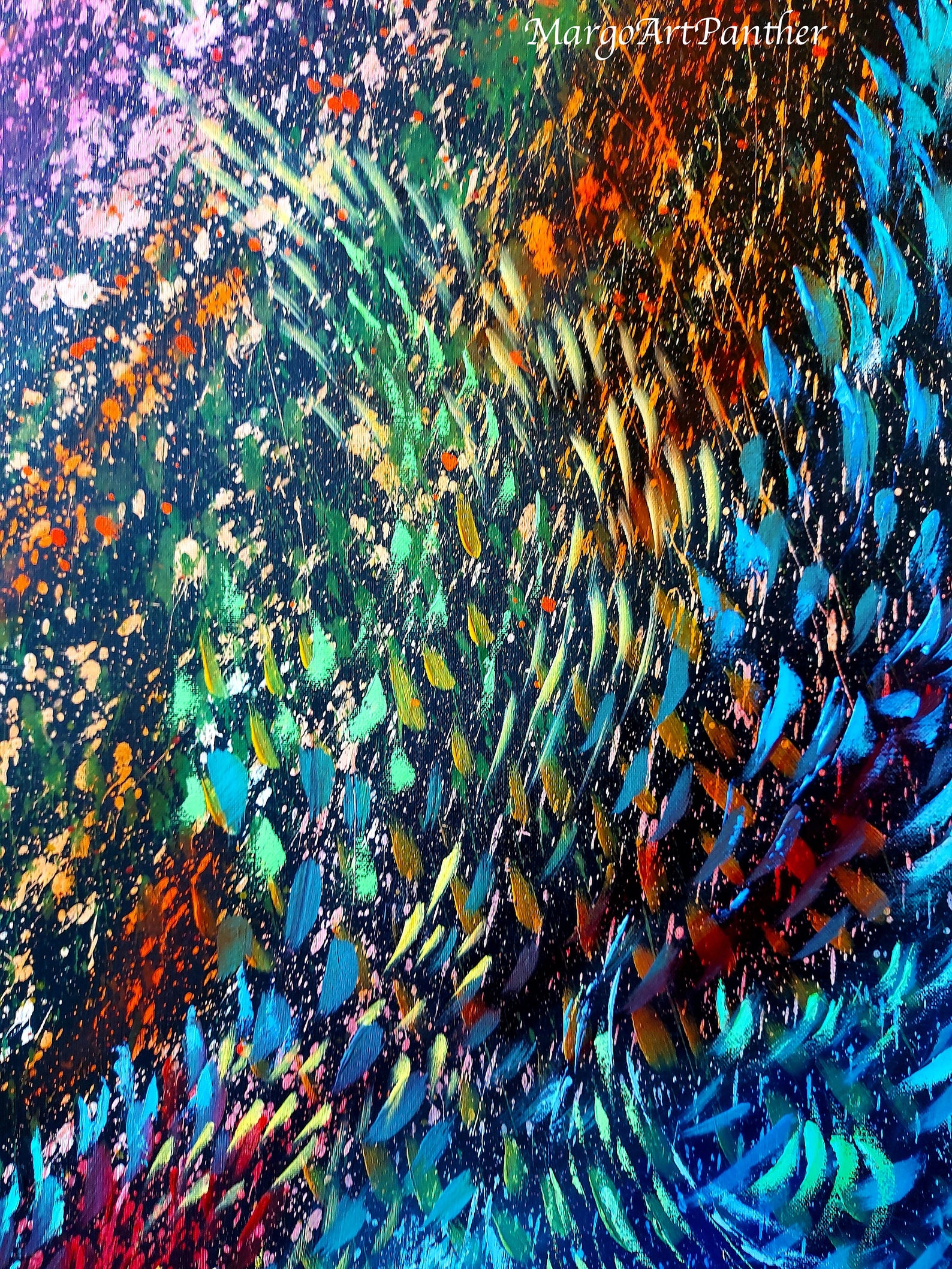 Emotion Flow- Emotion Art-original Painting- Multicolored Large Art ...
