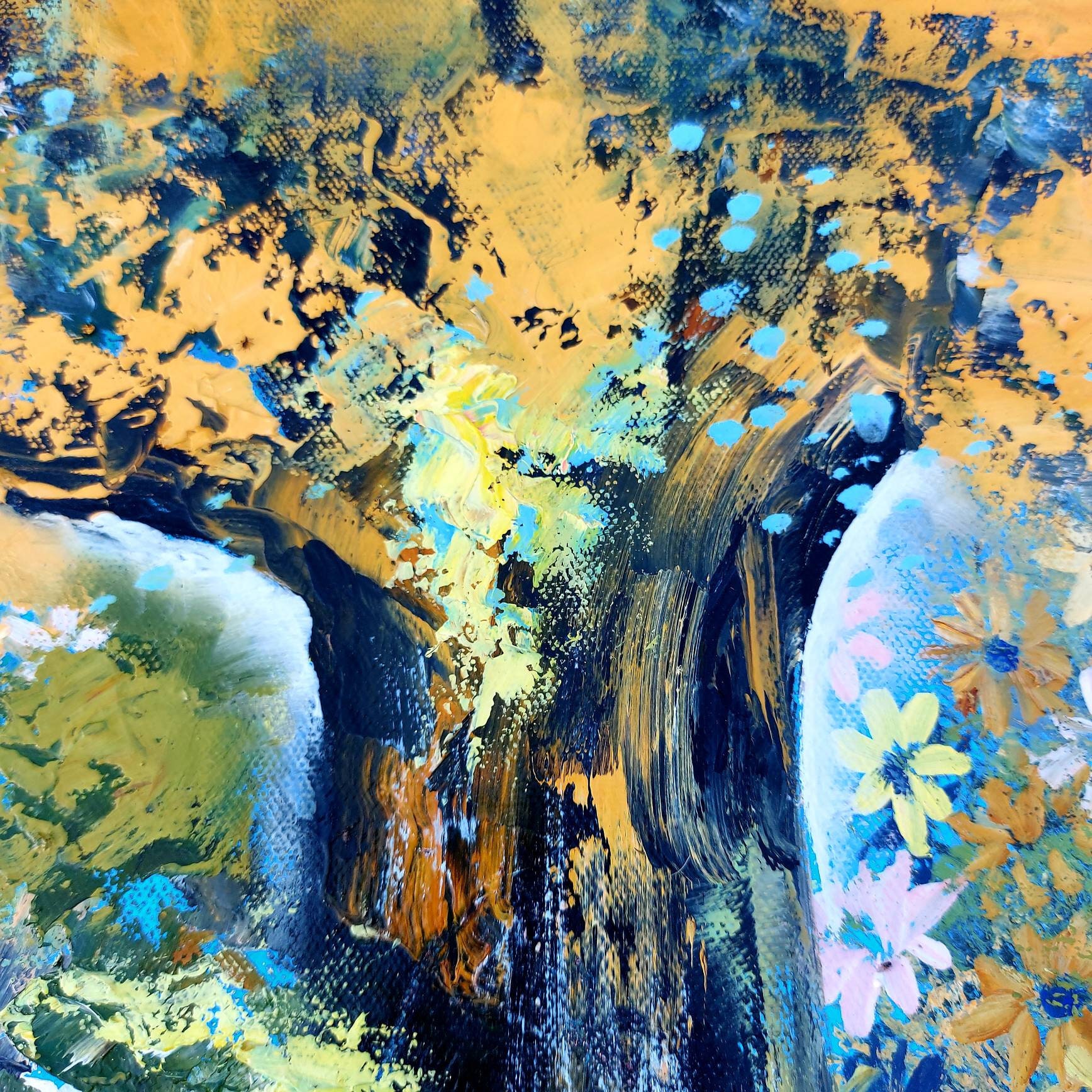 MAGIC FOREST Art-original Oil Painting-tree Forest Wall Decor-landscape ...