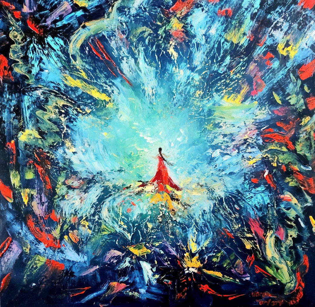 WOMEN FEMINIST Art-women in Universe Painting-women Power Art ...
