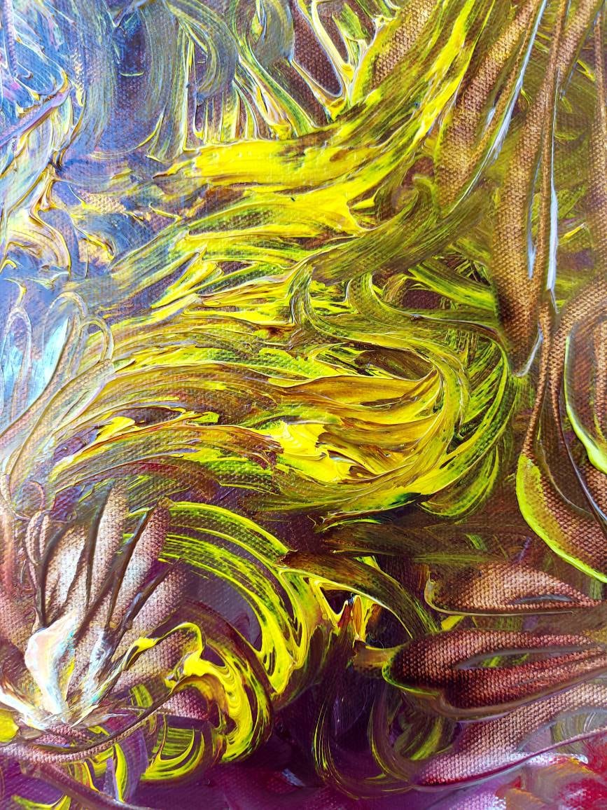 Emotion Flow Abstract Art Emotion Painting Multicolored Large - Etsy