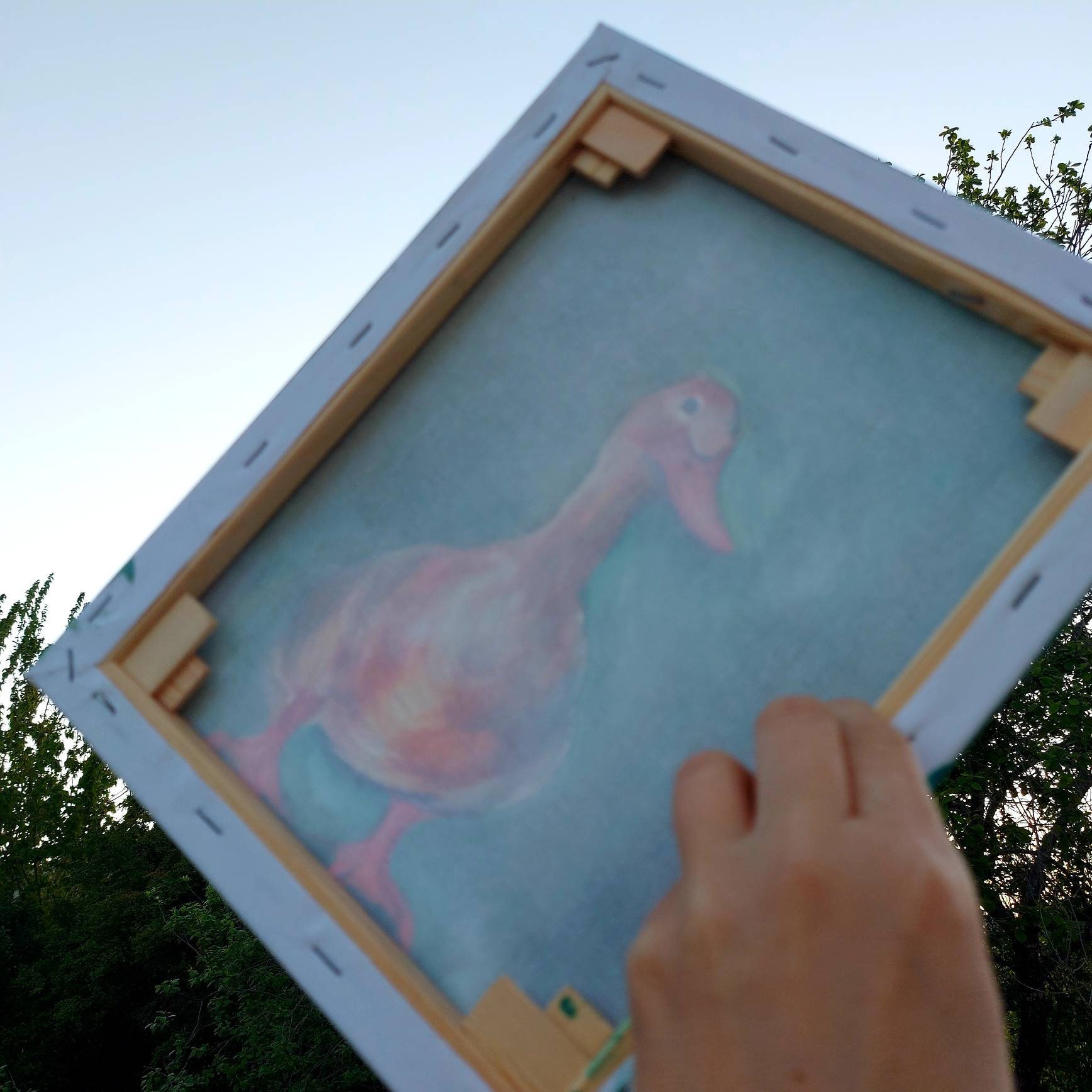 Duck Painting for Roland Wildlife Art Oil Painting Wild Bird Art - Etsy