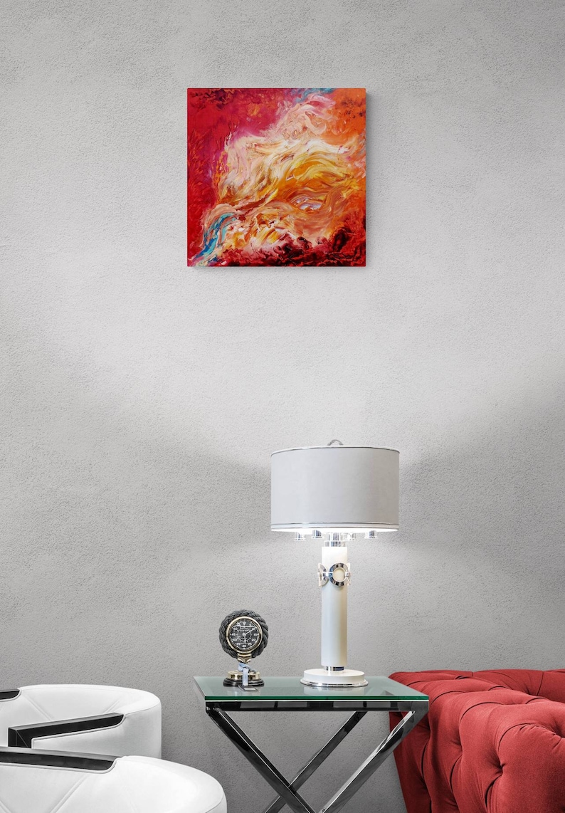 SEXUAL WALL Painting-17x17 In-43x43 Cm-sexual Energy Art-erotic Wall ...