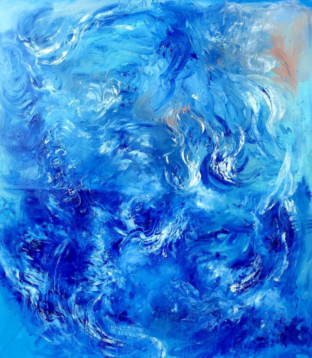 Blue Lagoon-passion of the Ocean Original Oil Painting Ocean Art-blue ...