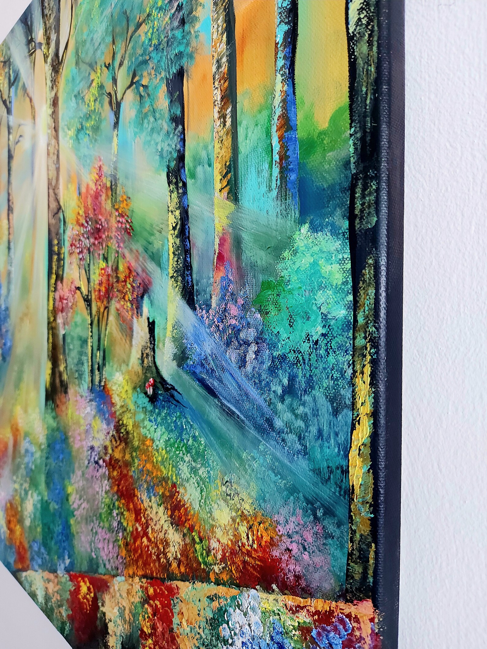 Magic Forest Art Tree Painting Forest Wall Art Forest Landscape Forest ...