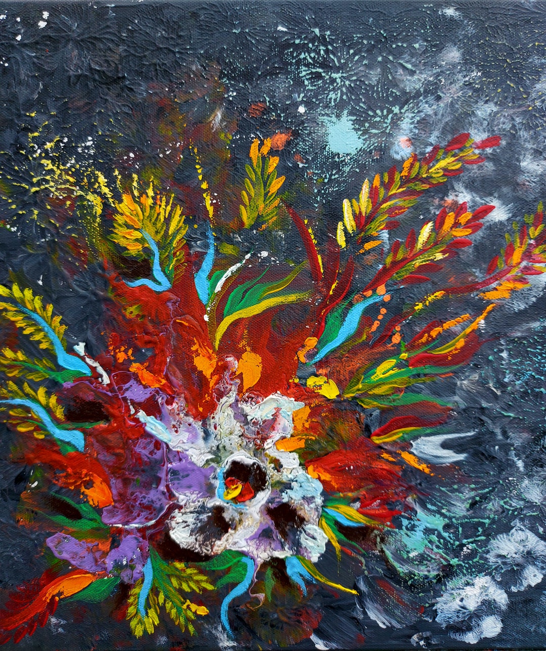 Fluid Acrylic Painting Emotion Art Liquid Acrylic Painting - Etsy