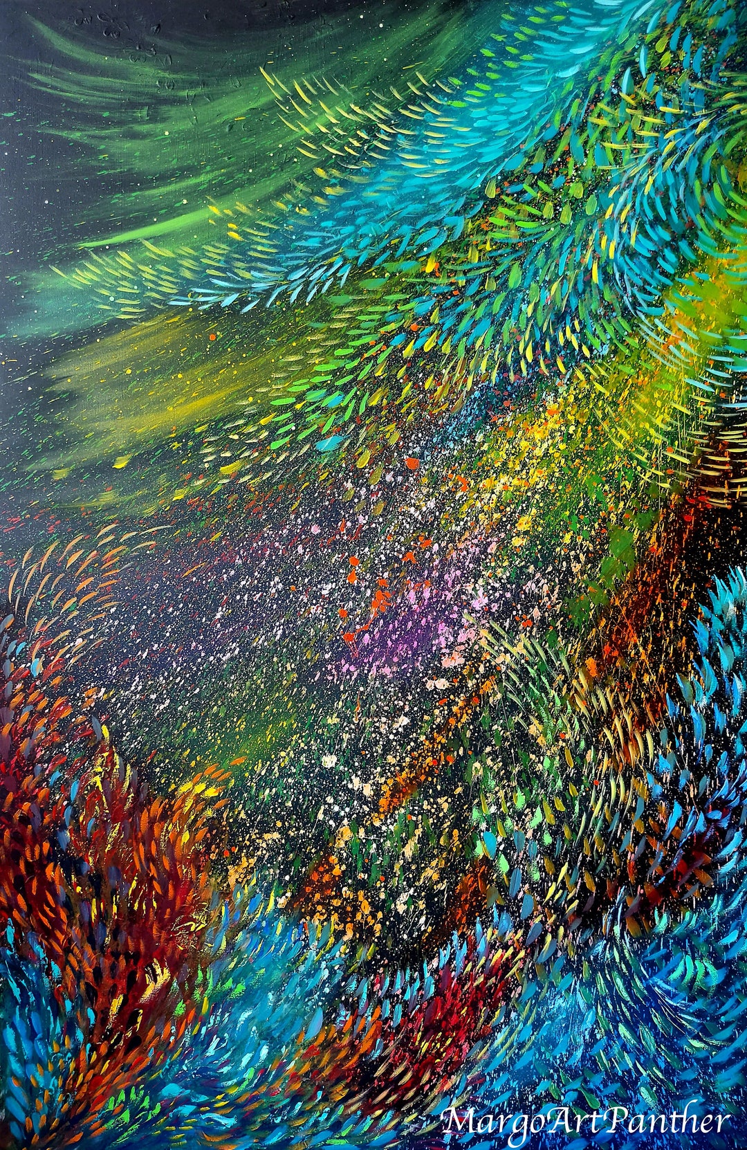 Emotion Flow- Emotion Art-original Painting- Multicolored Large Art ...