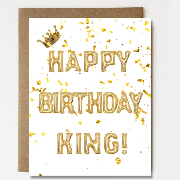 King for a Day Birthday Card - Etsy