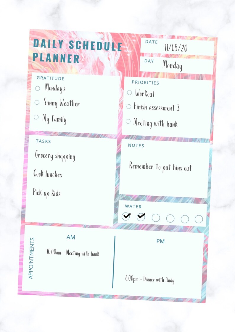Daily, Weekly & Monthly Printable Planner Pack, Planner Bundle ...