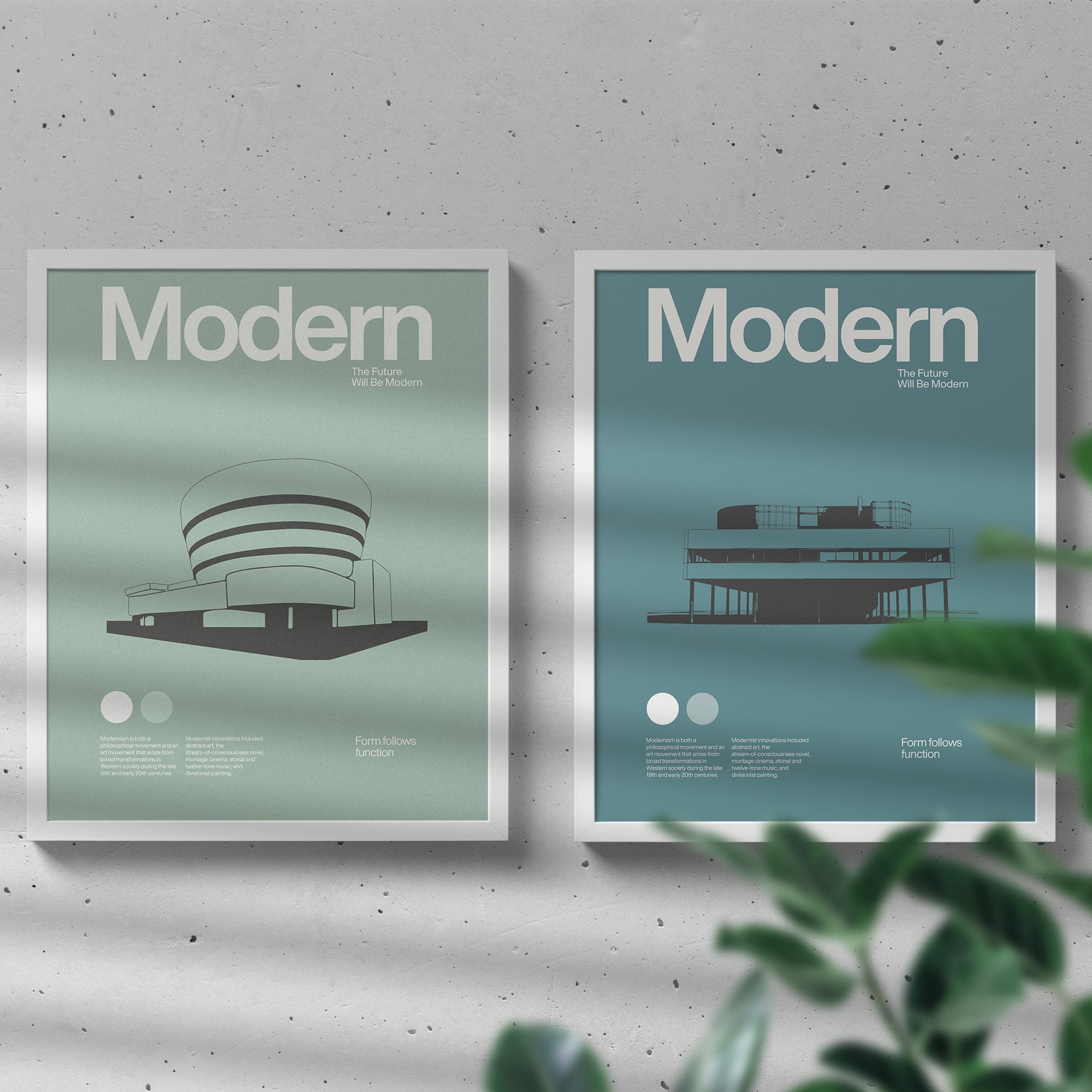 Modern Poster Modernism Minimal Graphic Architecture Bauhaus - Etsy