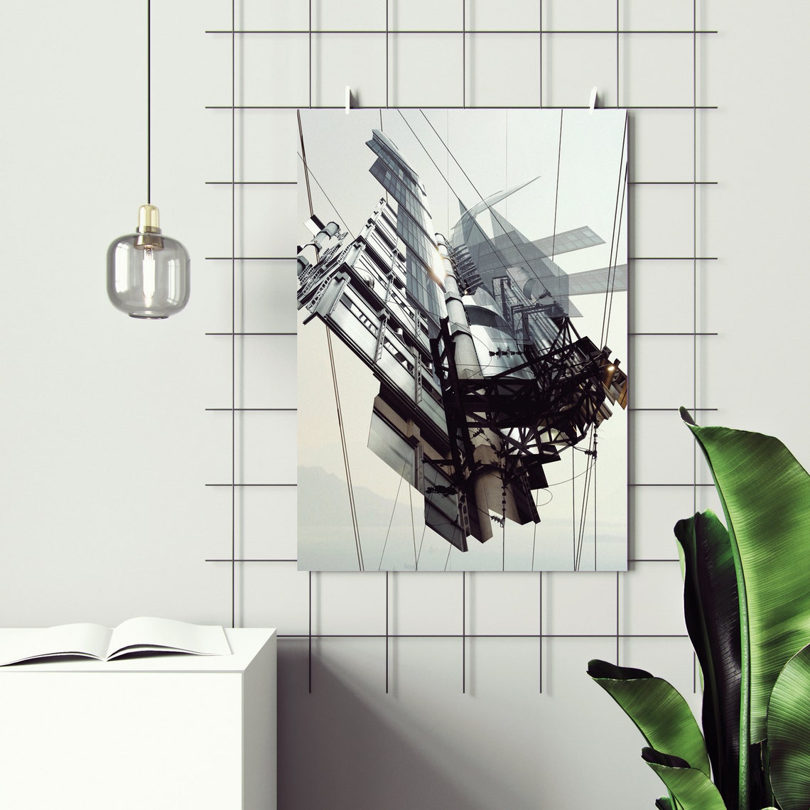 Poster Abstract Architecture London Lloyd's Building - Etsy