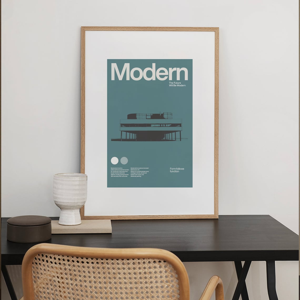 Modern Poster Modernism Minimal Graphic Architecture Bauhaus | Etsy