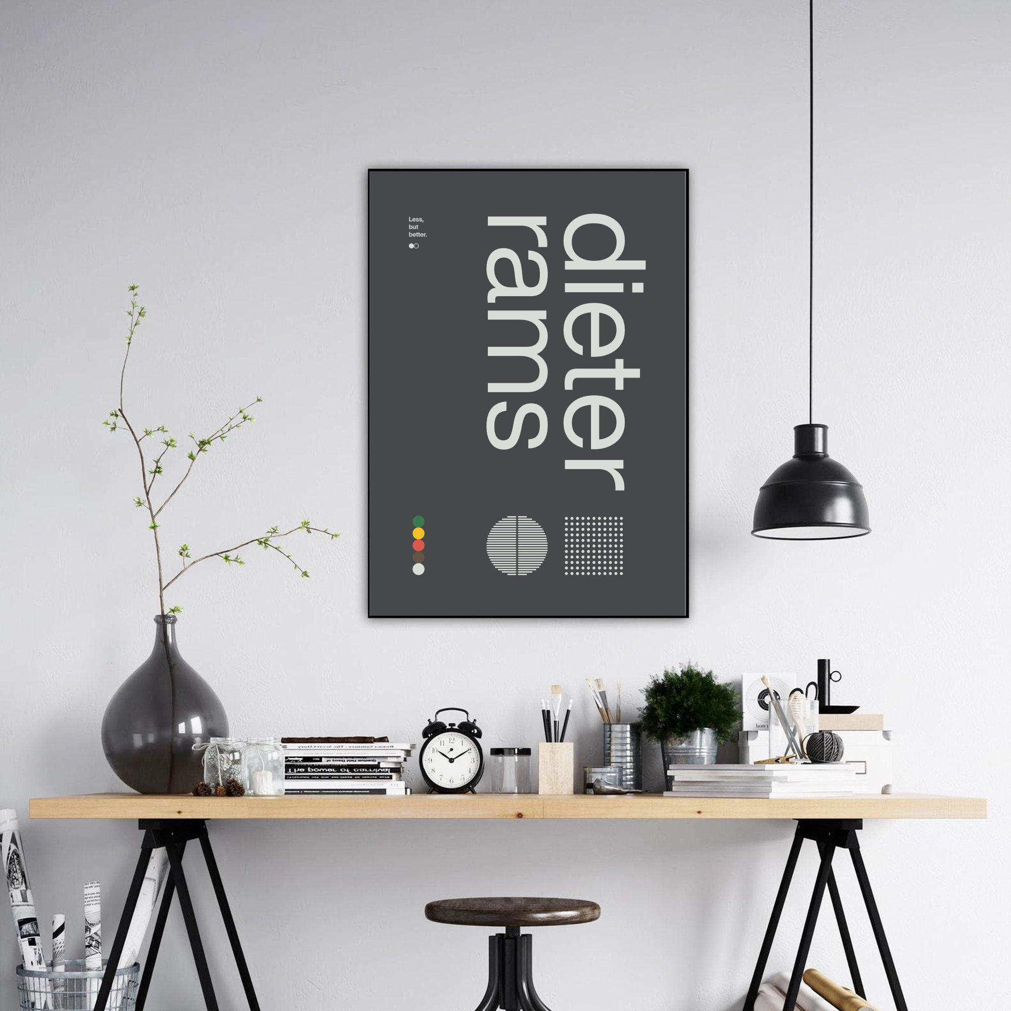 Dieter Rams Helvetica Typographic Poster Quote Dark Grey - Etsy