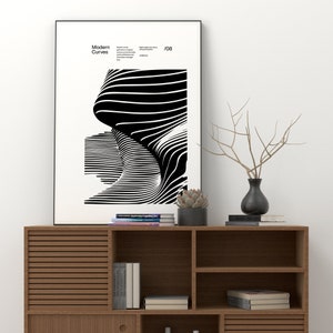 Architecture Design Poster, Modern Curves 08, Minimalist Design, Modern ...