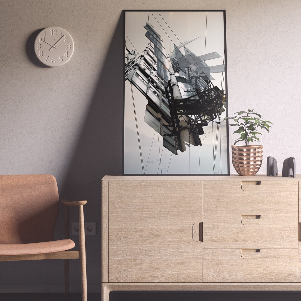 Poster Abstract Architecture London Lloyd's Building - Etsy