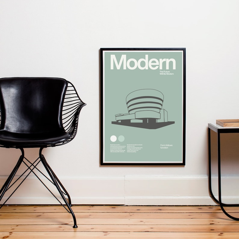 Modern Poster Modernism Minimal Graphic Architecture Bauhaus Guggenheim ...