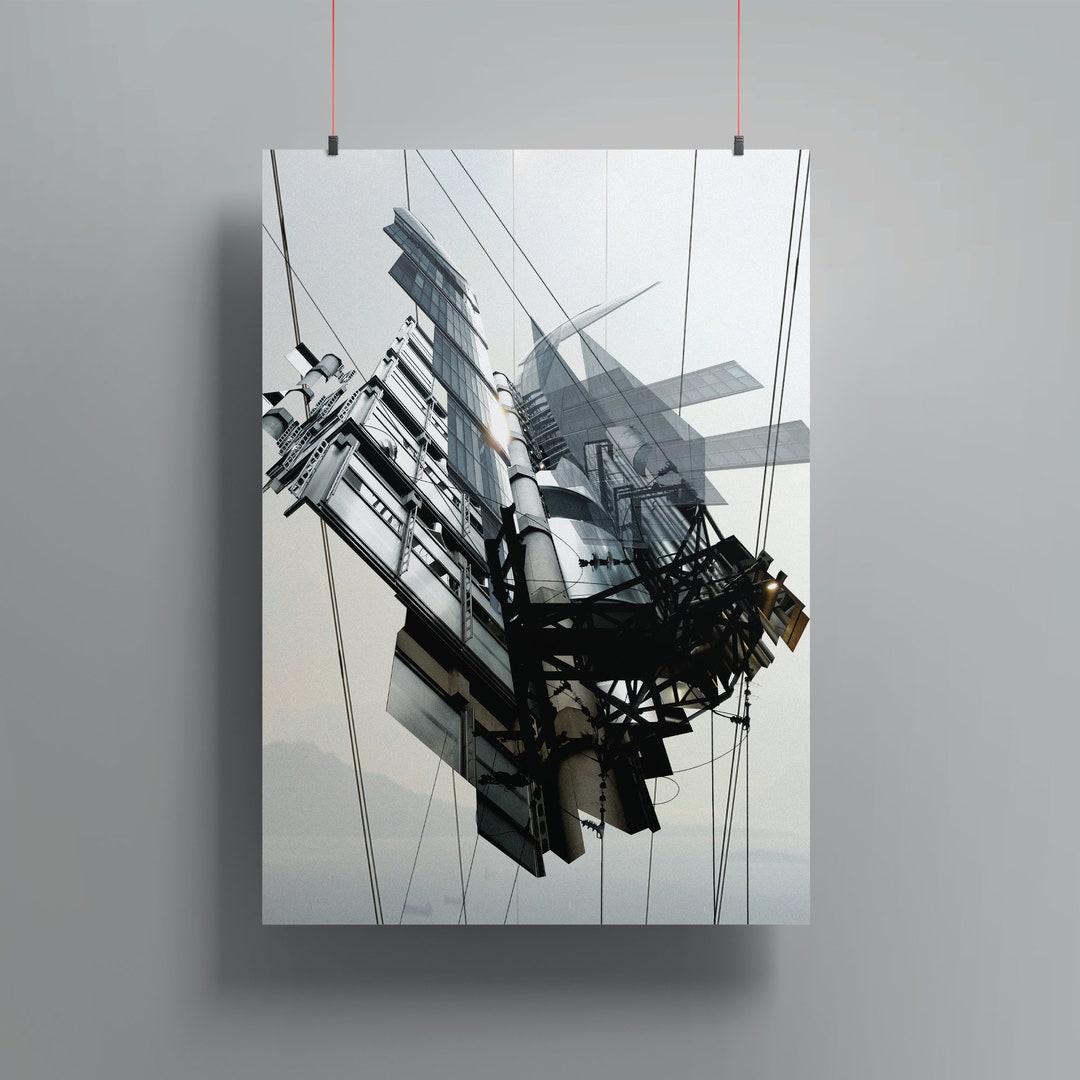 Poster Abstract Architecture London Lloyd's Building - Etsy