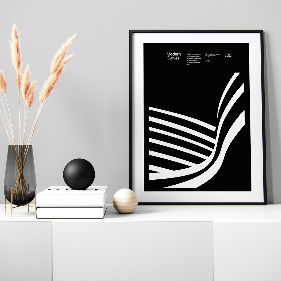 Modern Curves 02 Modern Architecture Design Poster | Etsy