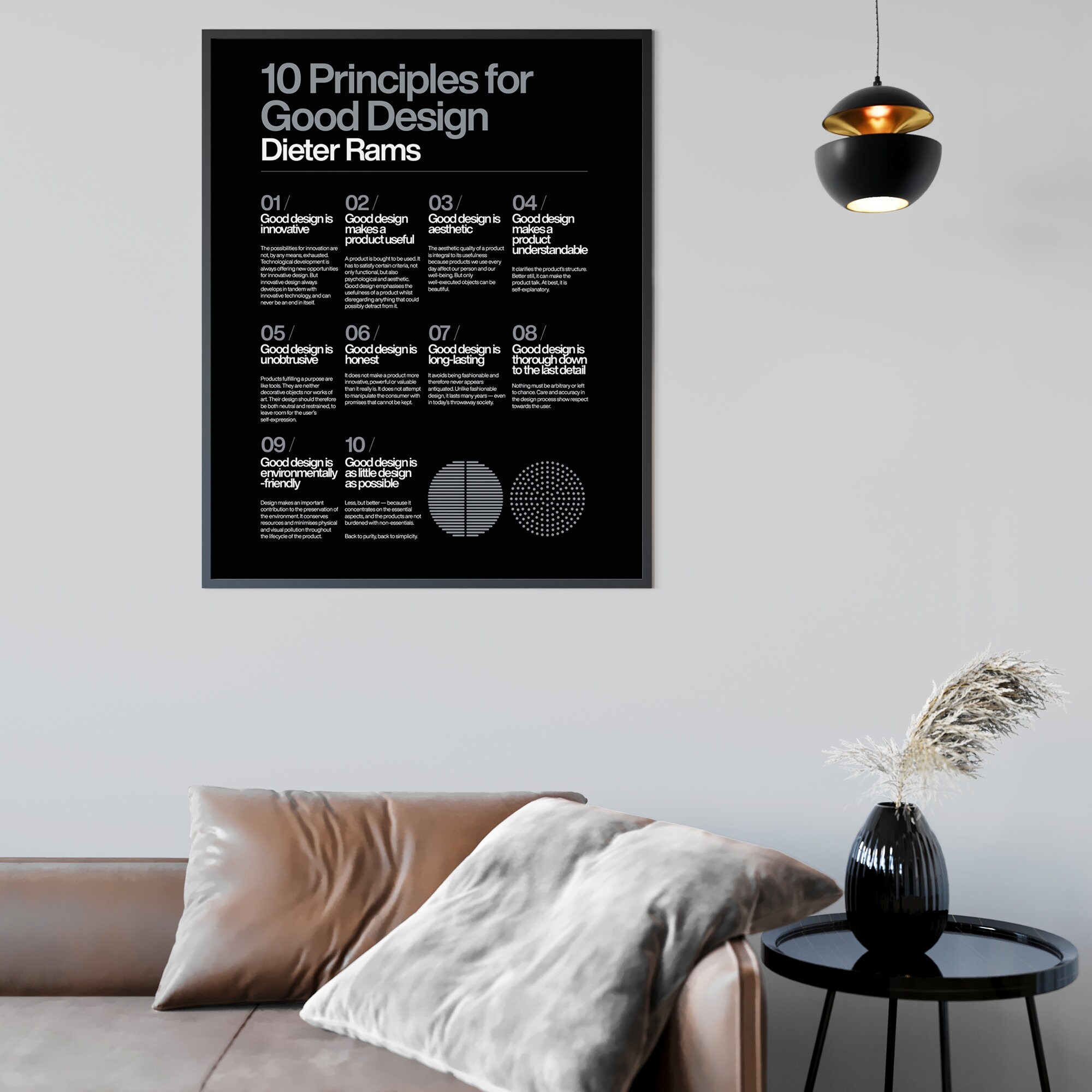 Poster 10 Principles for a Good Design Dieter Rams Braun - Etsy Australia
