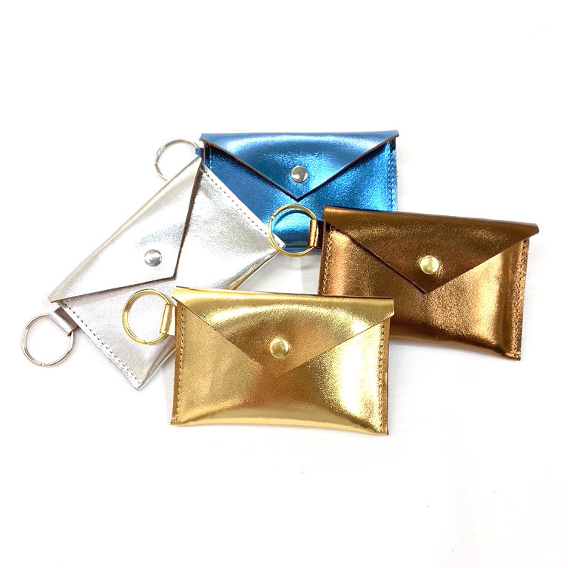 Leather Keychain Wallet Personalized Leather Keychain Wallet - Etsy