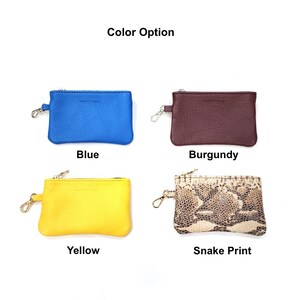 Leather Keychain Pouch, Personalized Leather Coin Pouch, Change Pouch ...