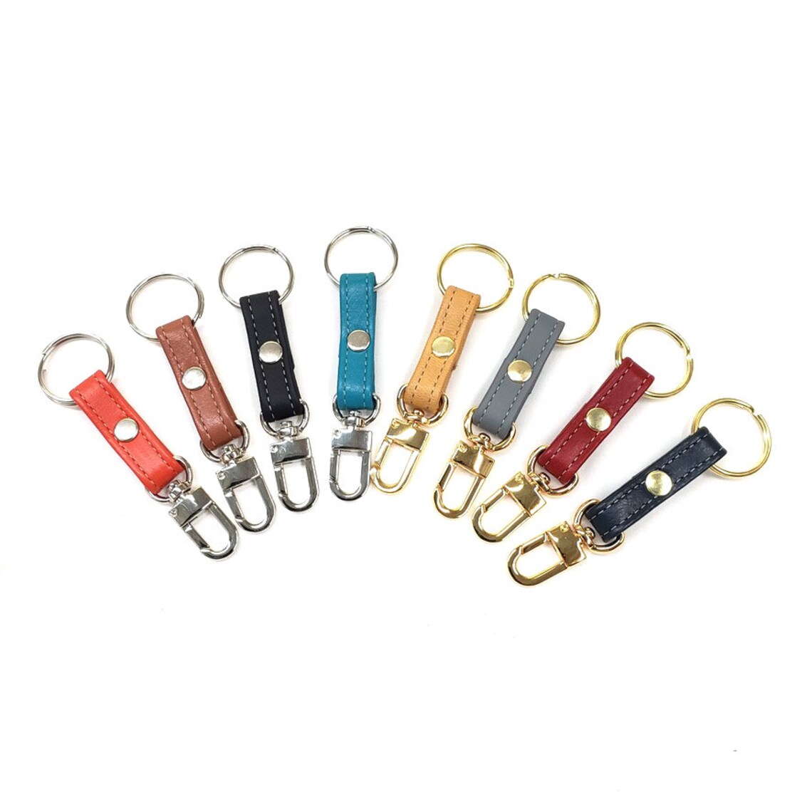 Leather Key Fob Gift Ideas Leather Keychain Key Holder Key | Etsy