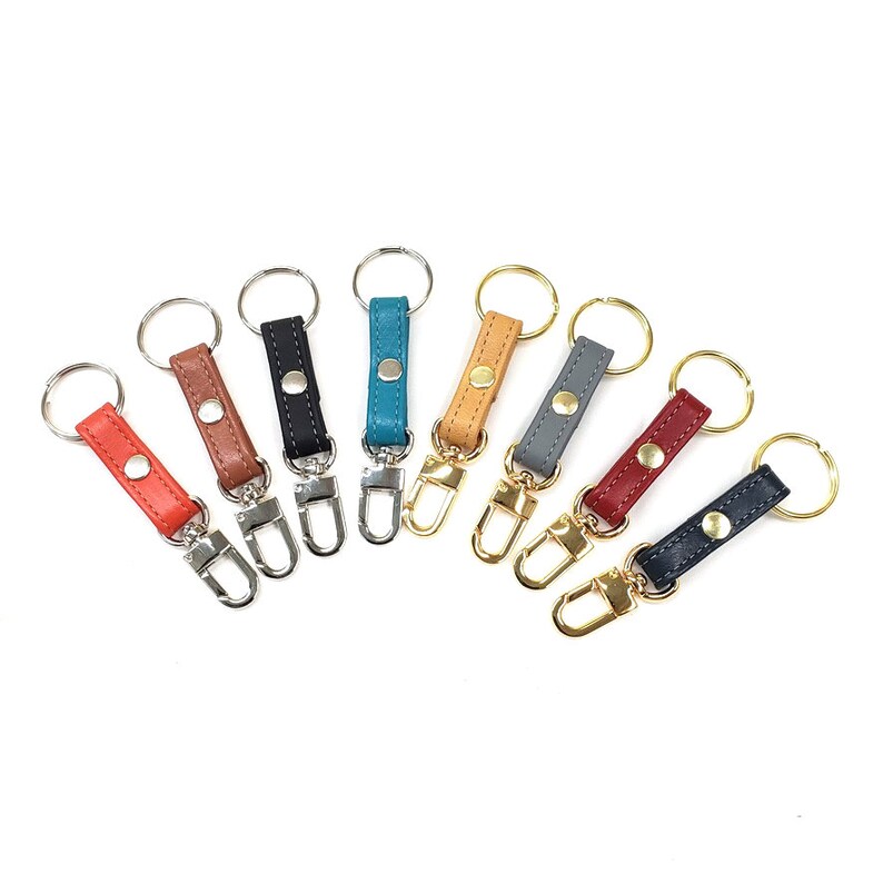 Leather Key Fob Gift Ideas leather keychain Key Holder Key | Etsy