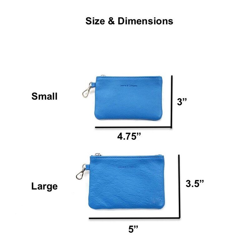 Leather Keychain Pouch Personalized Leather Coin Pouch - Etsy