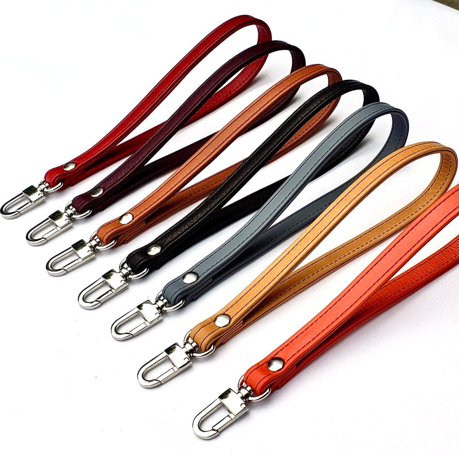 Buy Handmade Leather Wristlet Strap, Key Fob, Purse Strap Online in ...