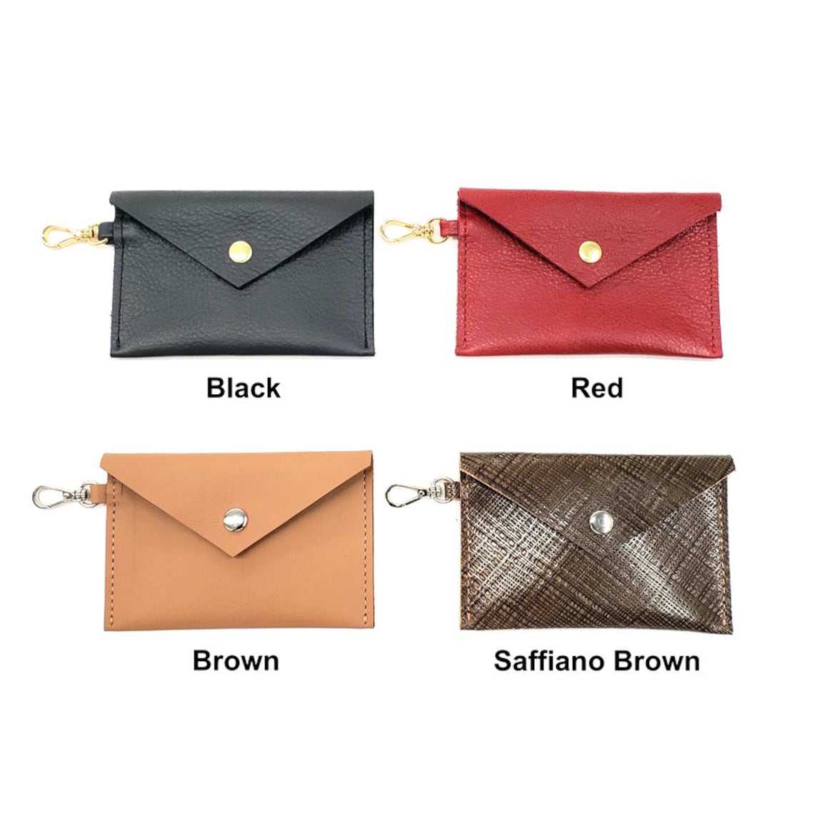 Leather Keychain Wallet Personalized Leather Keychain Wallet - Etsy