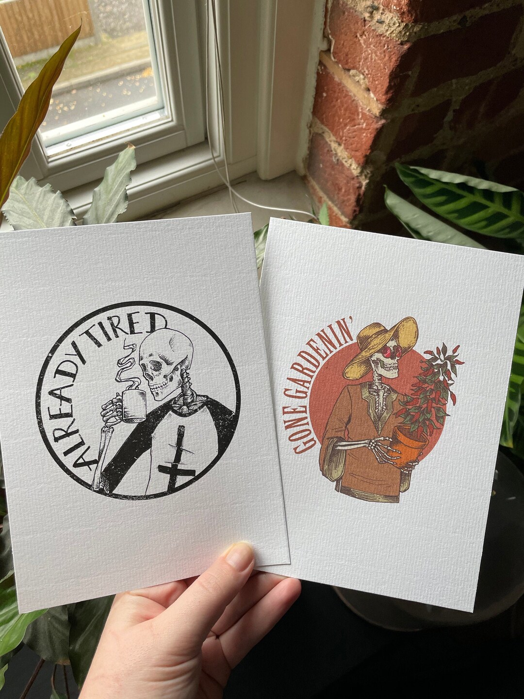 Skeleton Duo A5 Digital Prints - Etsy