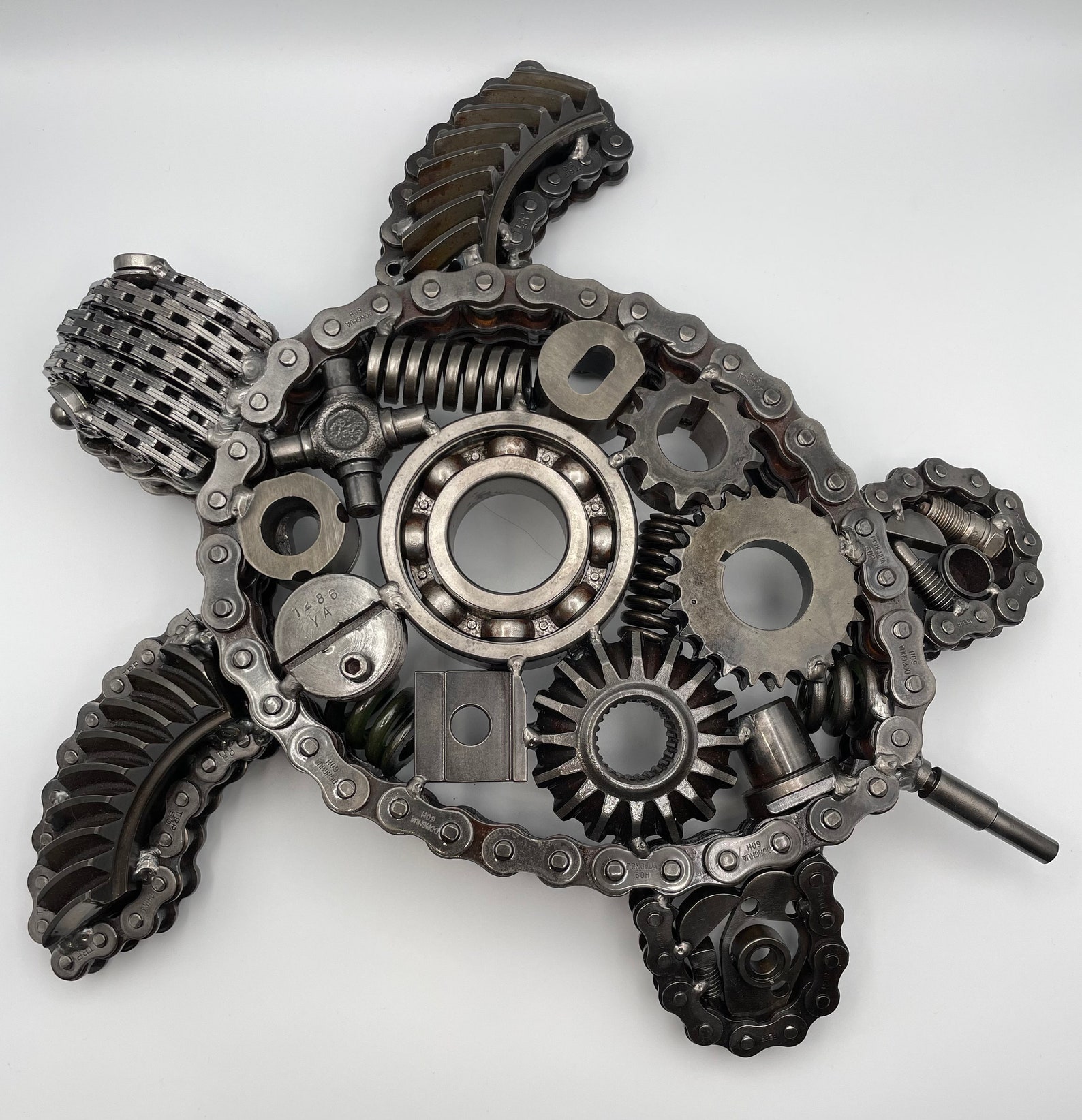 Metal Art Sea Turtle, Ocean, Sea, Sculpture, Art, Steampunk, Decorative ...