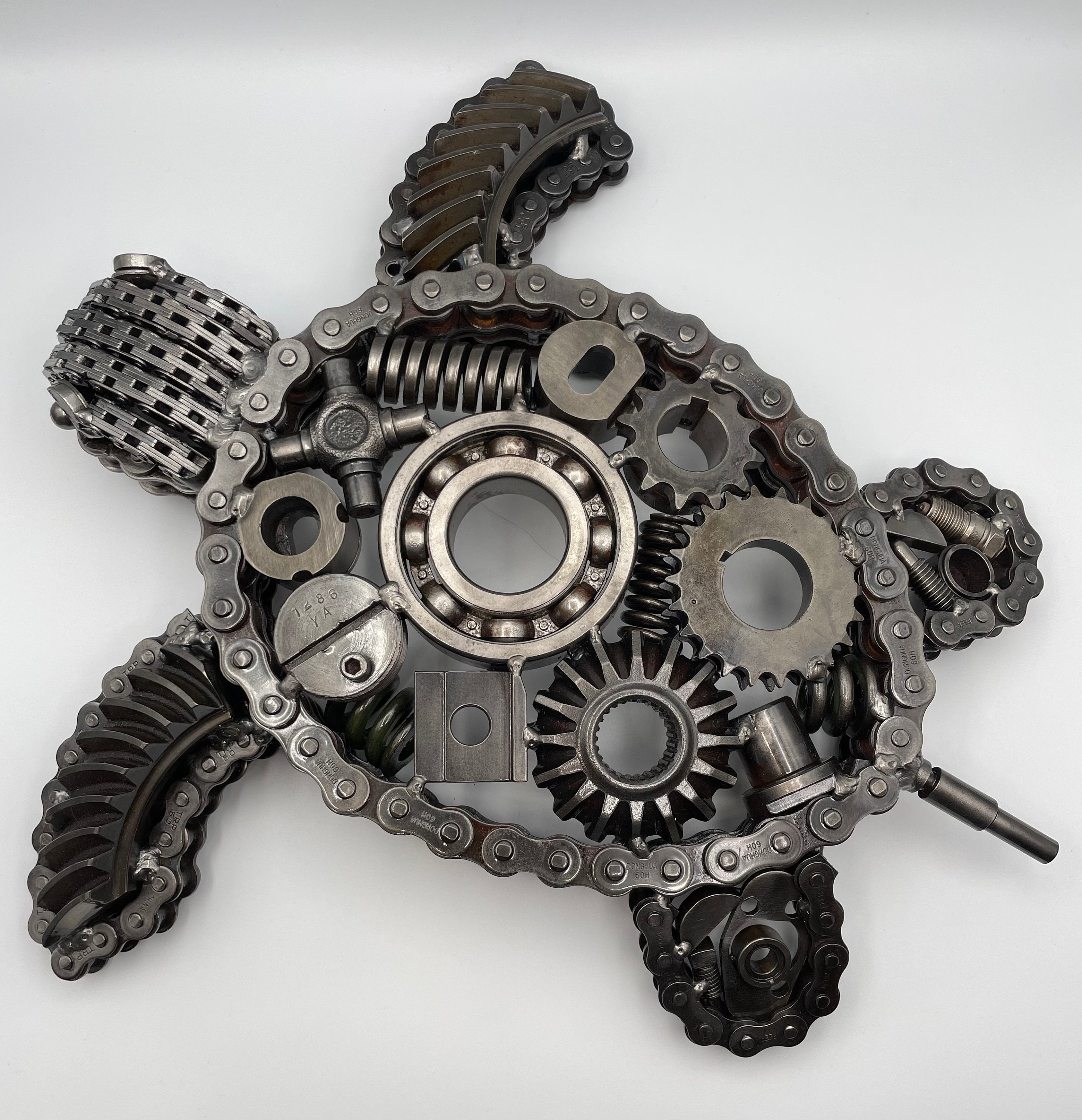 Metal Art Sea Turtle, Ocean, Sea, Sculpture, Art, Steampunk, Decorative ...