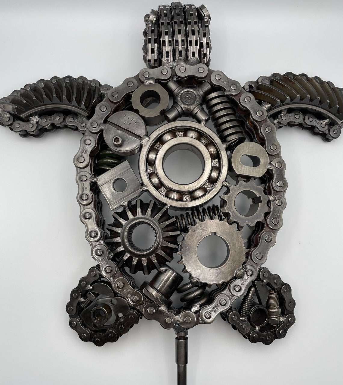 Metal Art Sea Turtle, Ocean, Sea, Sculpture, Art, Steampunk, Decorative ...