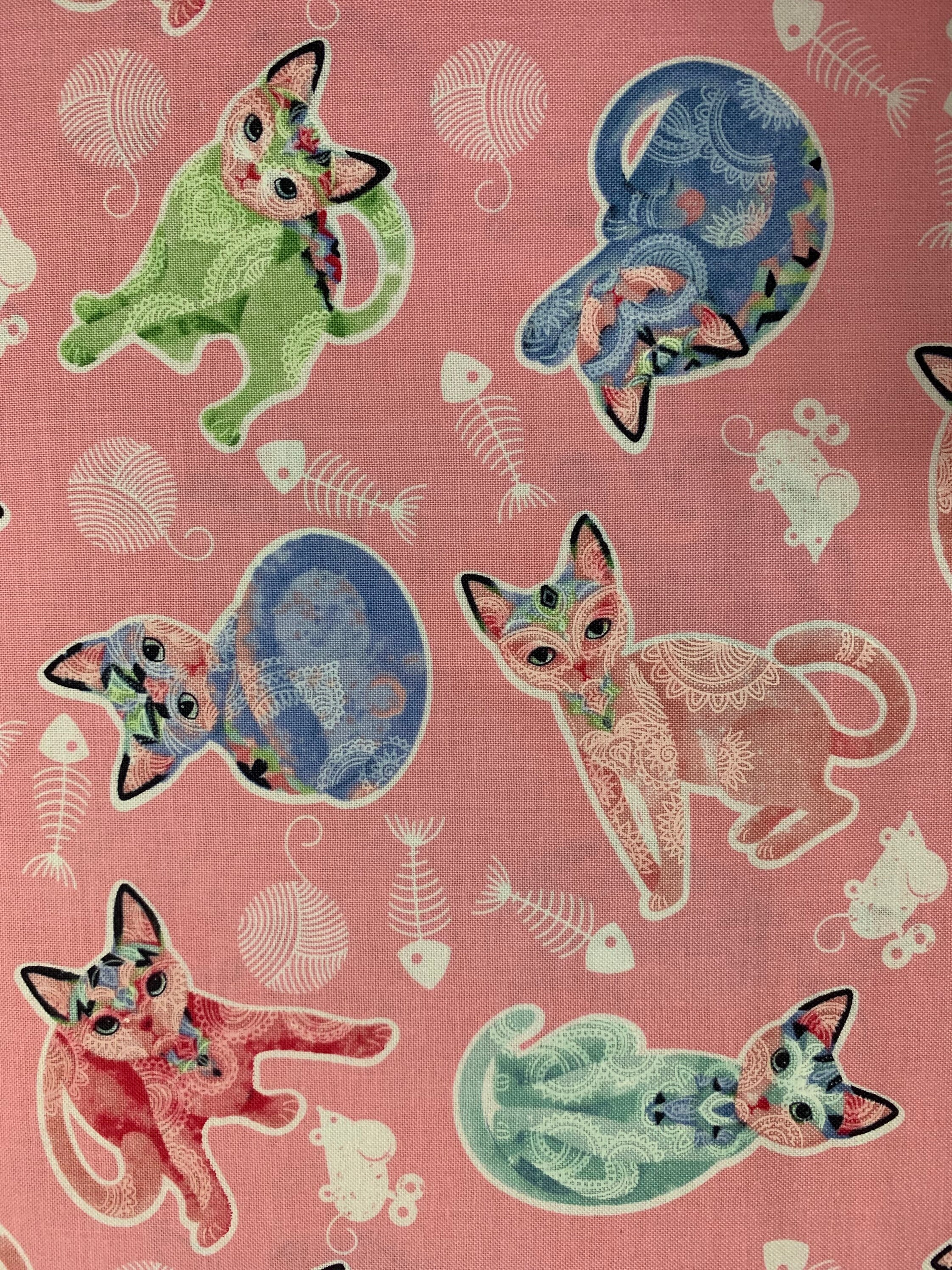 Fancy Cats Quilting Fabric by Nancy Archer for Studio E 100% Cotton ...