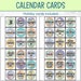 Printable Floral Theme Flip or Pocket Chart Calendar Headers | Calendar ...
