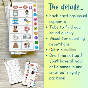Printable Articulation Picture Cards | Mini Articulation Flashcards ...