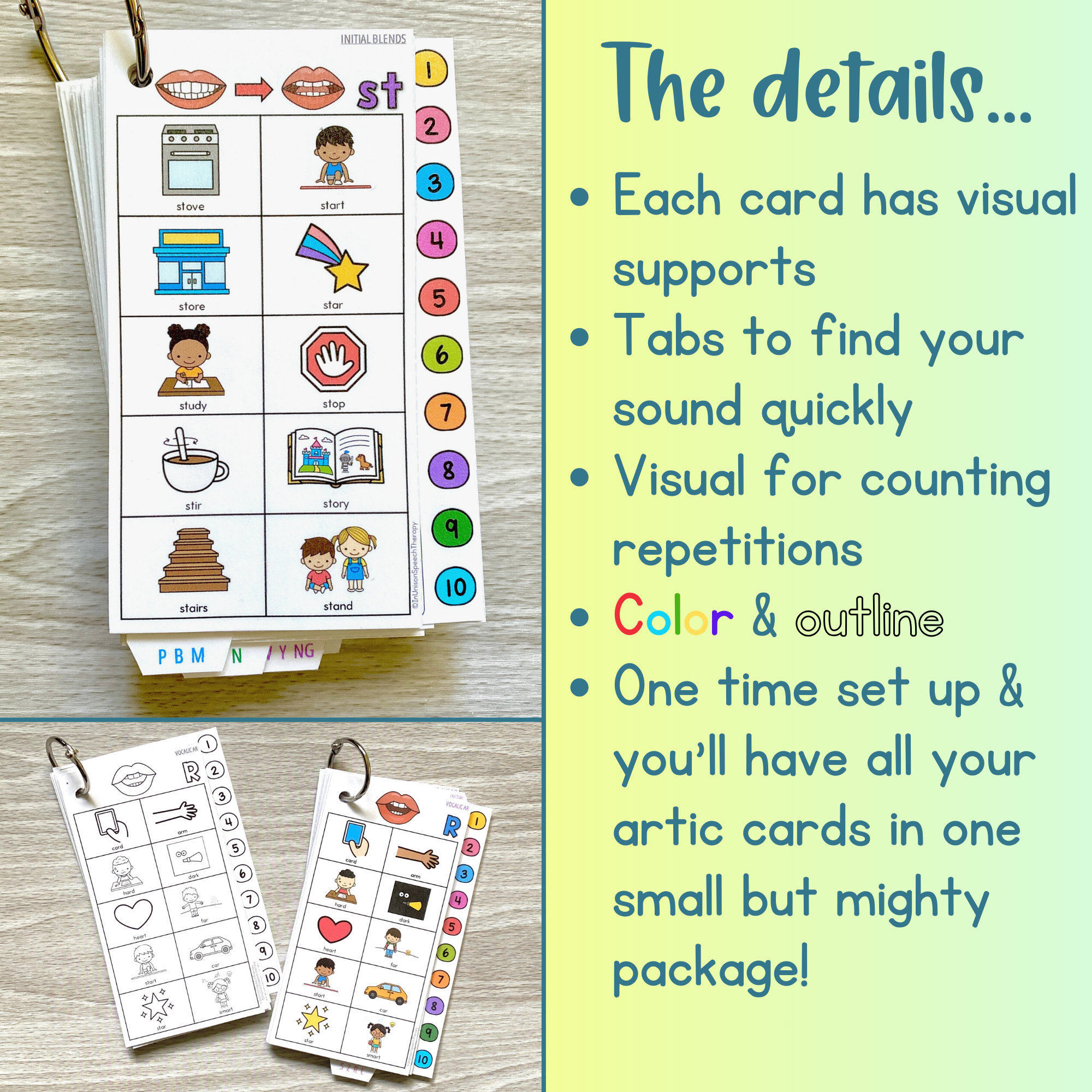 Printable Articulation Picture Cards | Mini Articulation Flashcards ...