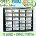 Printable Floral Theme Speech Therapy Toolbox Labels | 118 Premade or ...