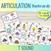 Printable T Sound Articulation Flashcards | Speech Therapy ...