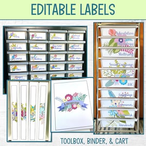 Printable Floral Speech Therapy Room Decor Bundle | Bulletin Board ...