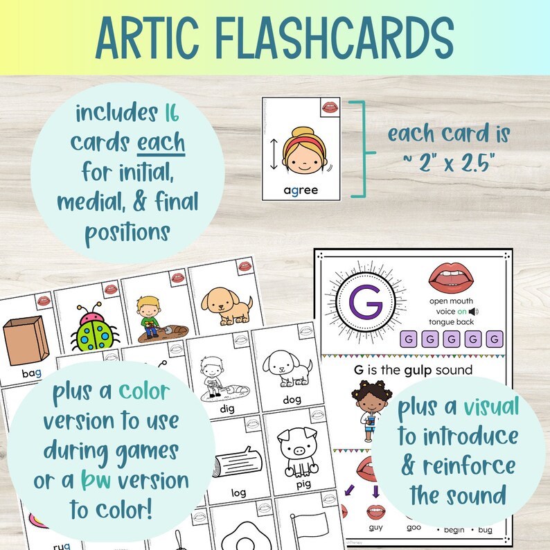 Printable G Sound Articulation Flashcards | Speech Therapy ...