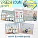 Printable Boho Mountain Speech Therapy Room Decor Bundle | Bulletin ...